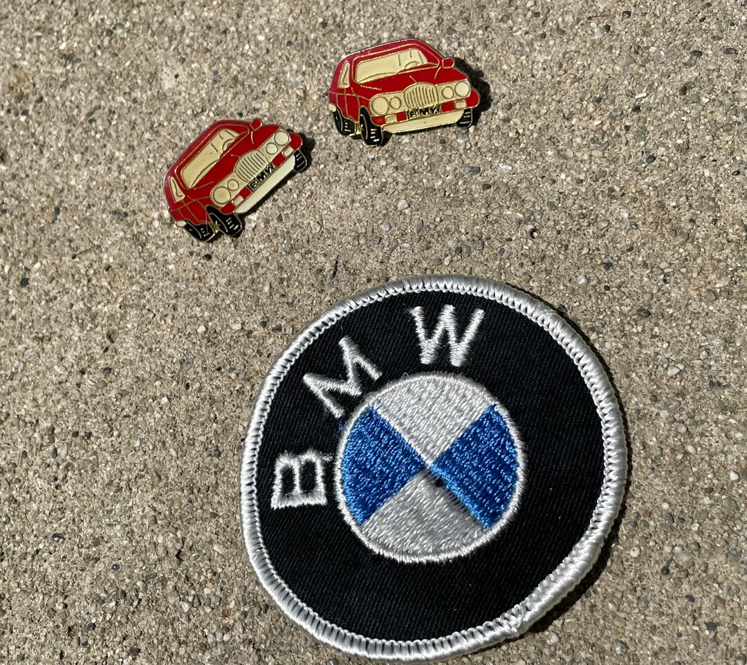 BMW Red Beamer Car Vintage Enamel Pin and Patch Set - Etsy