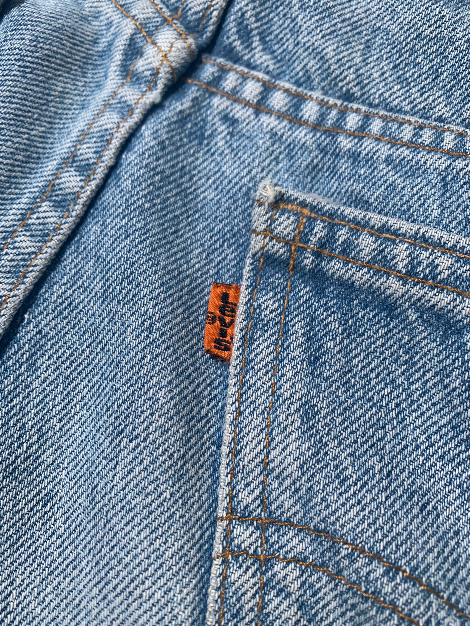 Levi Strauss Made in USA Orange Tab Levis Denim Daisy Duke - Etsy