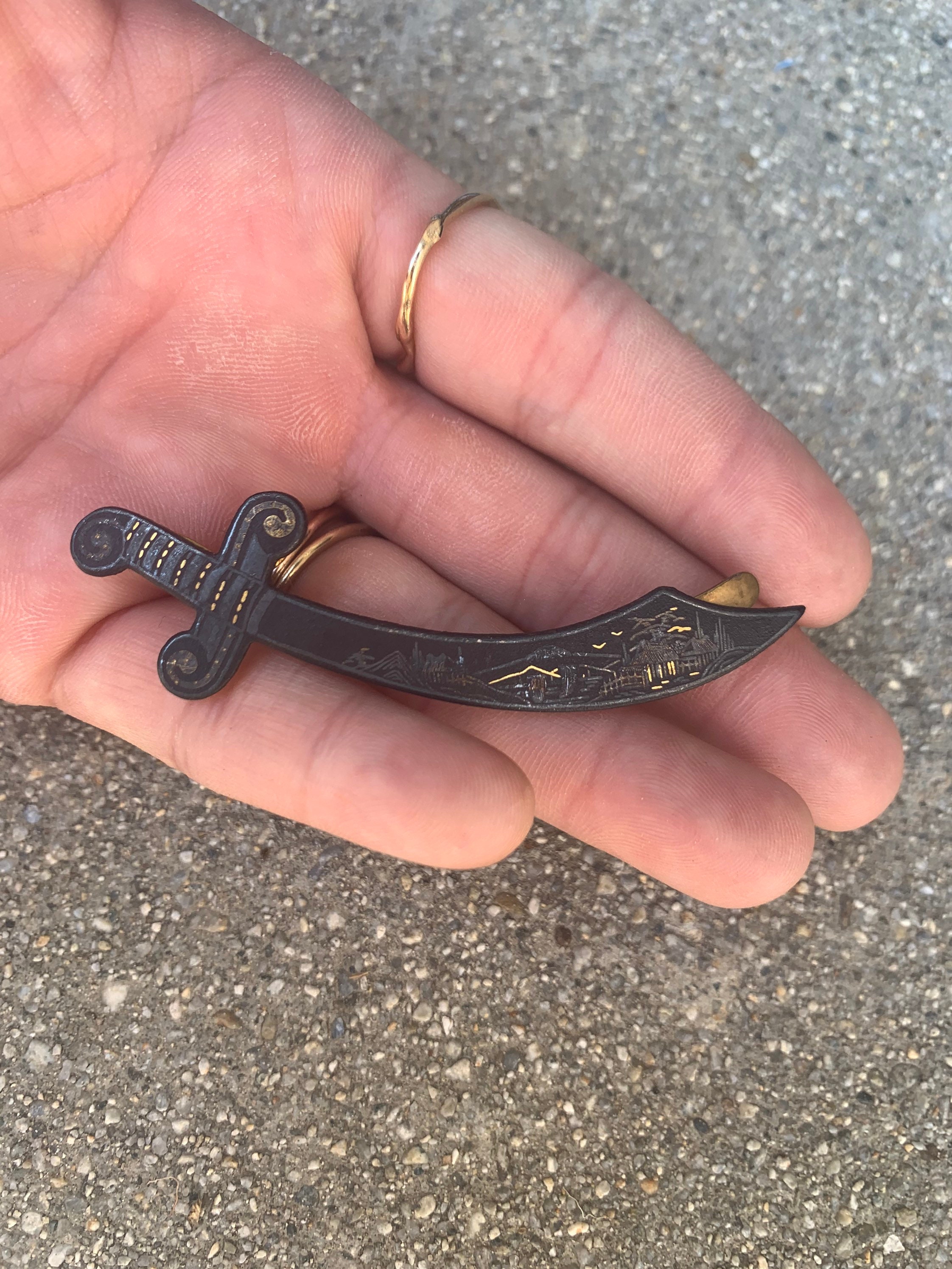 Asian Sword Vintage Gold Plated Money Clip Tie Bar Tie Clip - Etsy