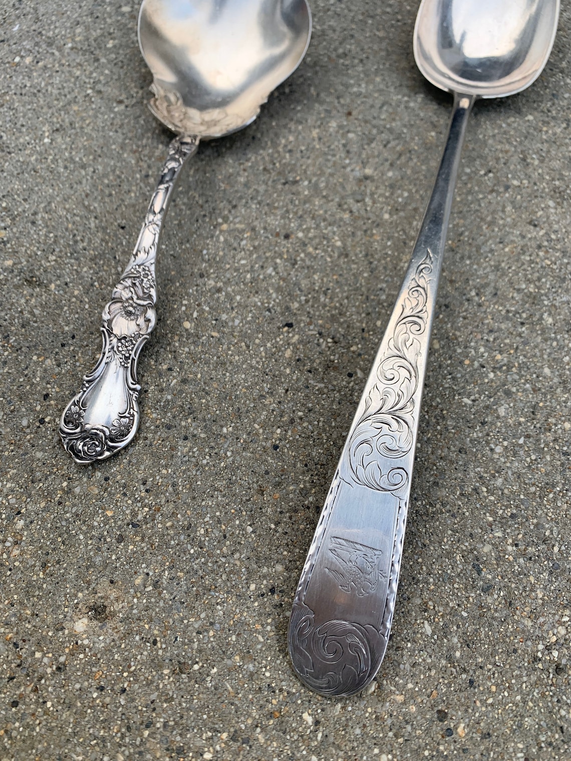 1835 R Wallace Big Antique Spoon and Coin Silver 10.15 S. Kirk | Etsy