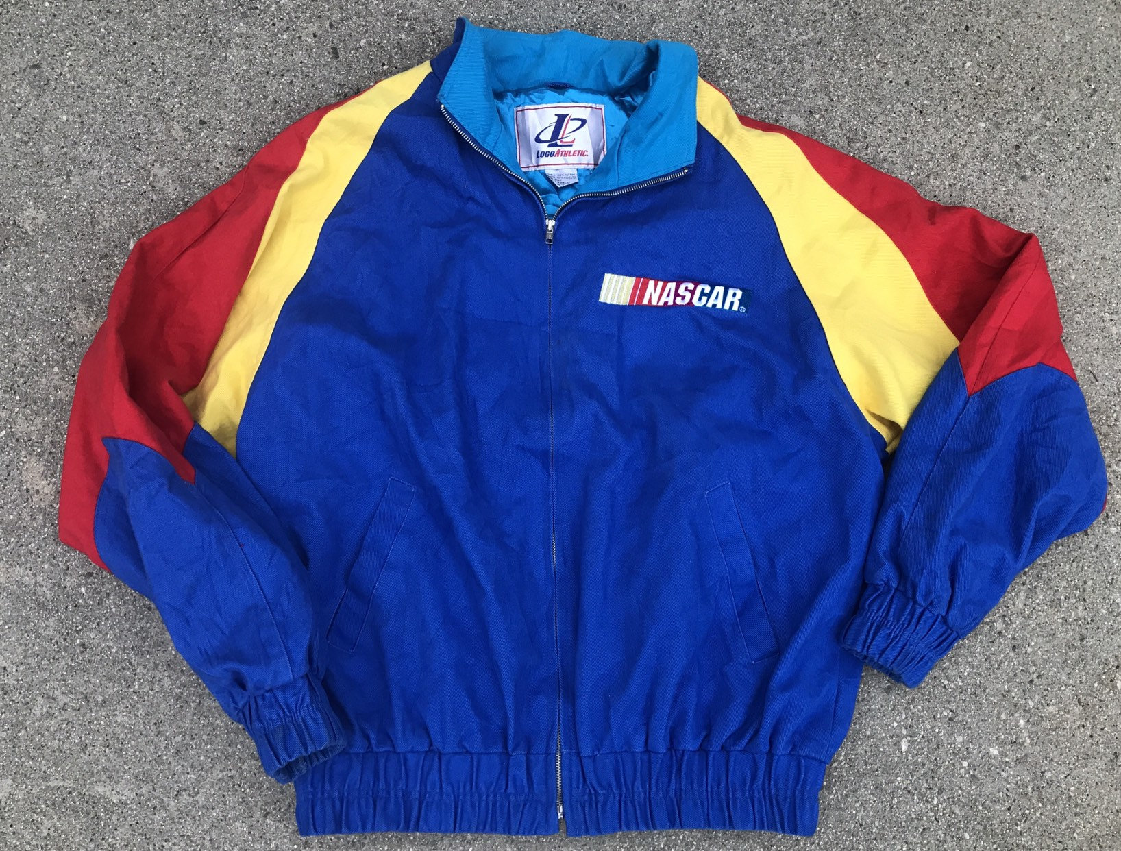 Nascar Blue Rainbow Vintage Racecar Racing Jacket Size Large - Etsy