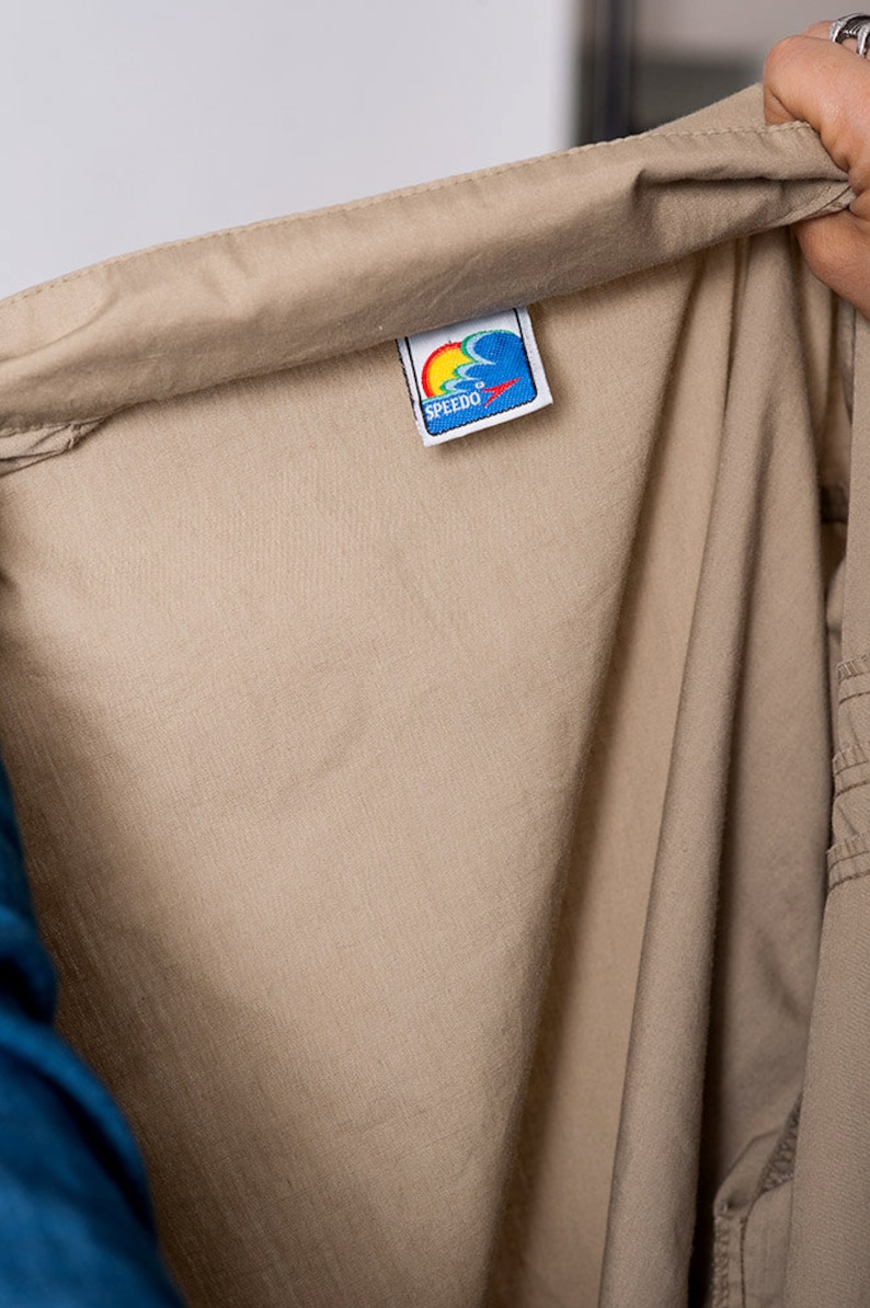 The Vintage Speedo Tan Jacket - Etsy