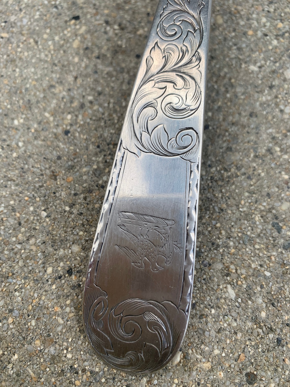 1835 R Wallace Big Antique Spoon and Coin Silver 10.15 S. Kirk | Etsy