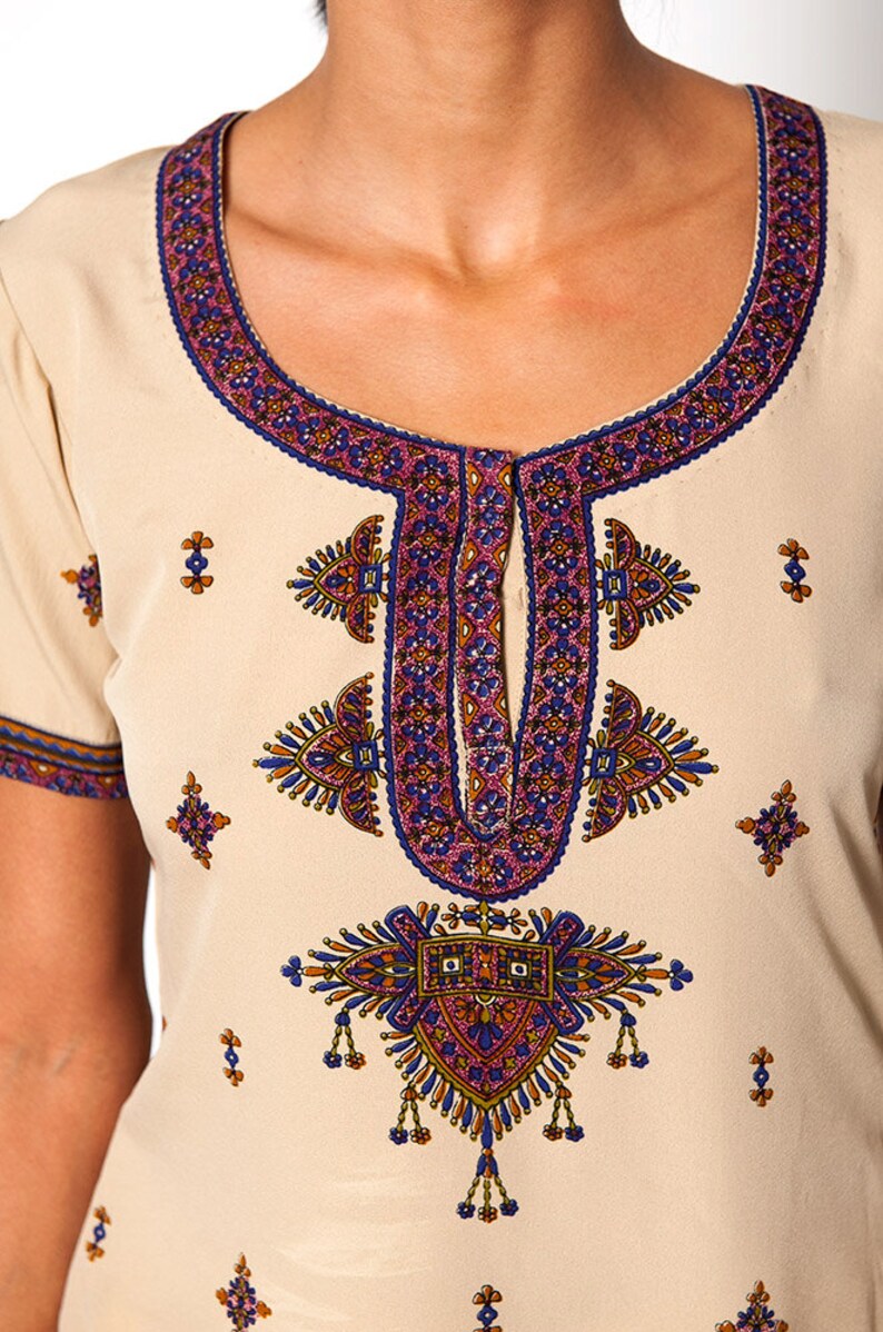 The Vintage Indian Style Tunic Dress - Etsy