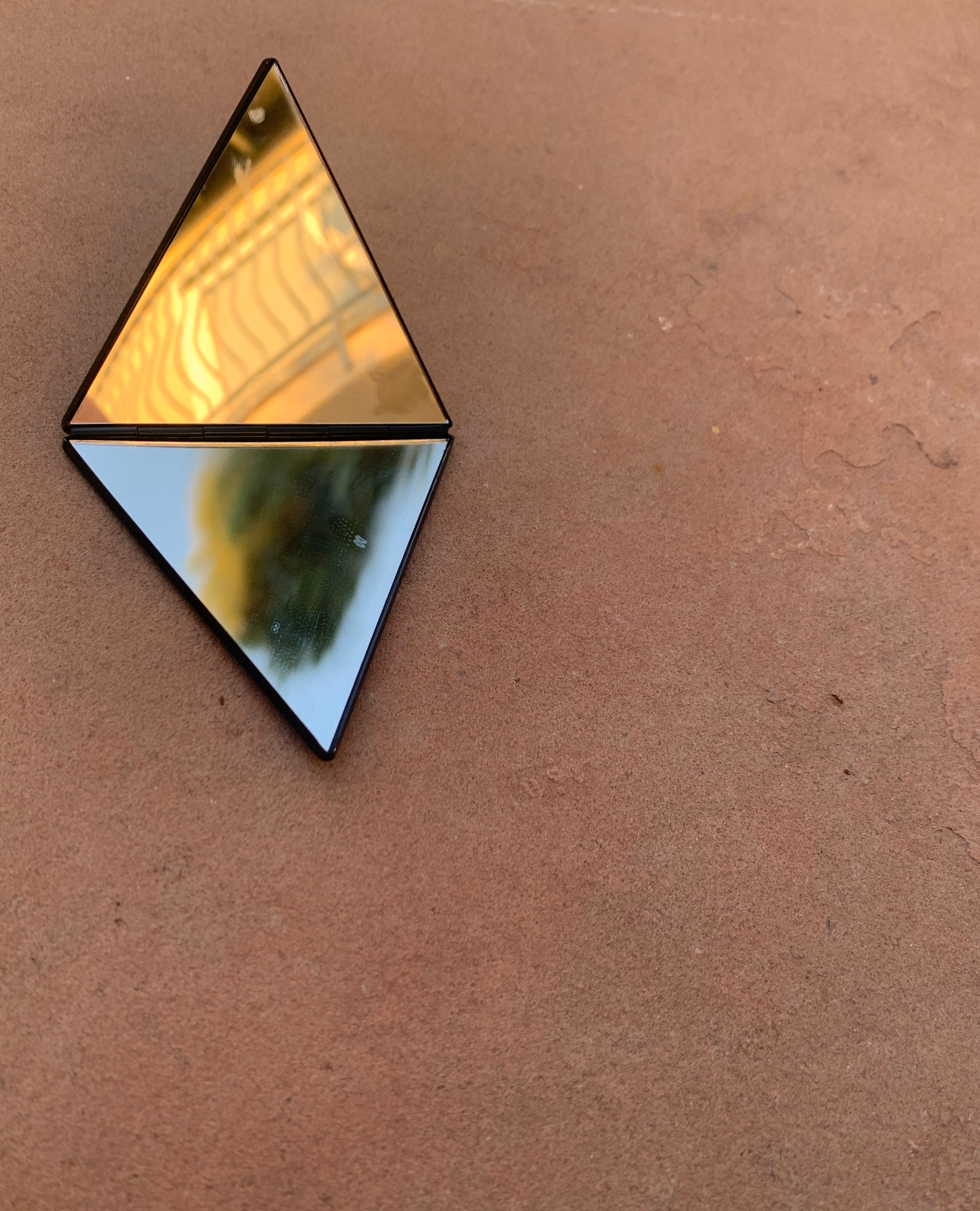 Alice Triangle Made in Japan Double Sided Vintage Hand Mirror - Etsy