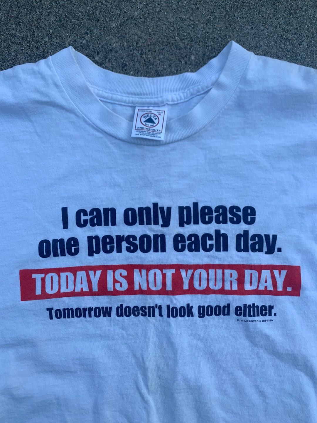 I Can Only Please One Person A Day White Vintage Crewneck Tshirt Tee - Etsy