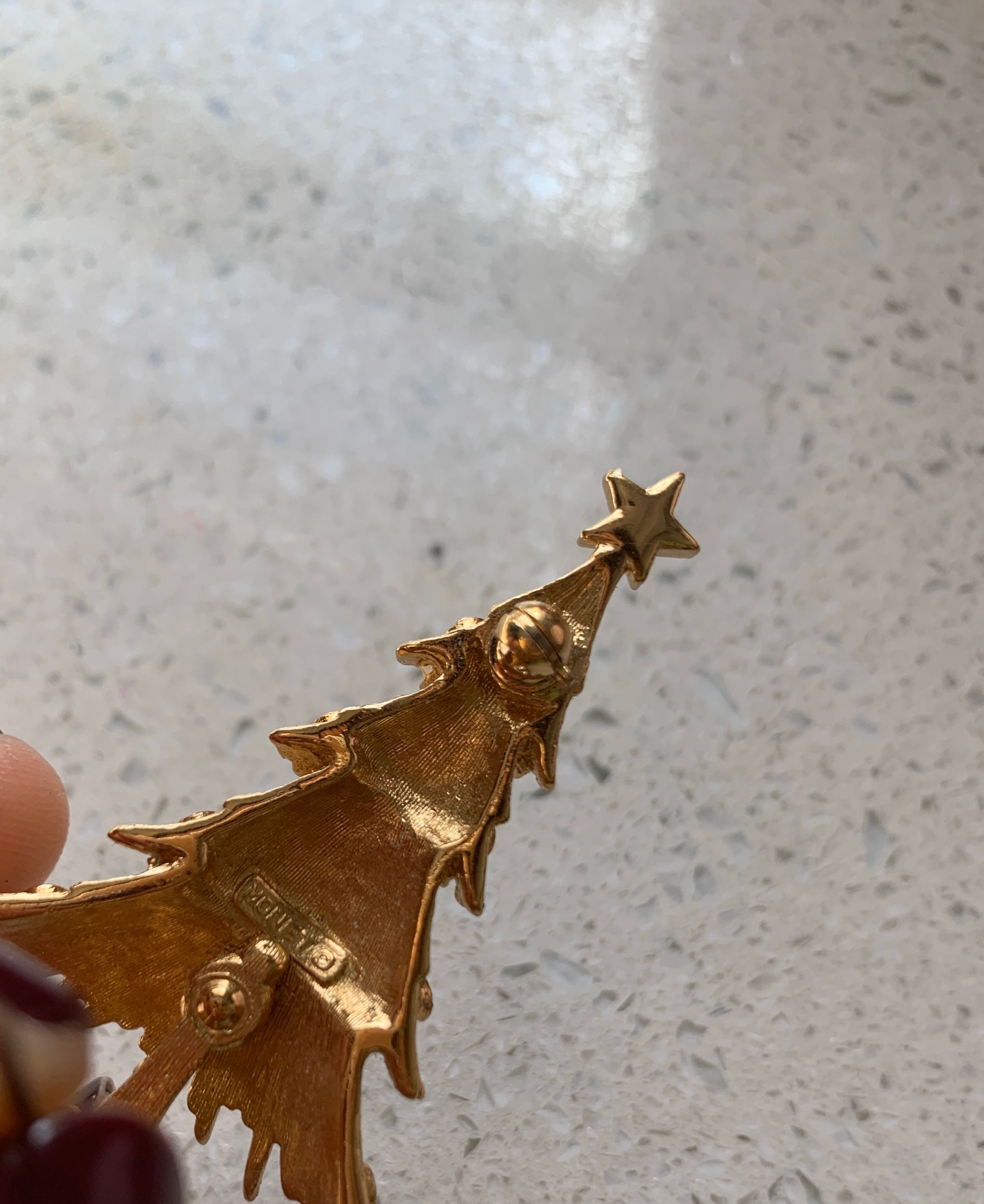 Monet Gold Plated Vintage Christmas Pin Brooch - Etsy