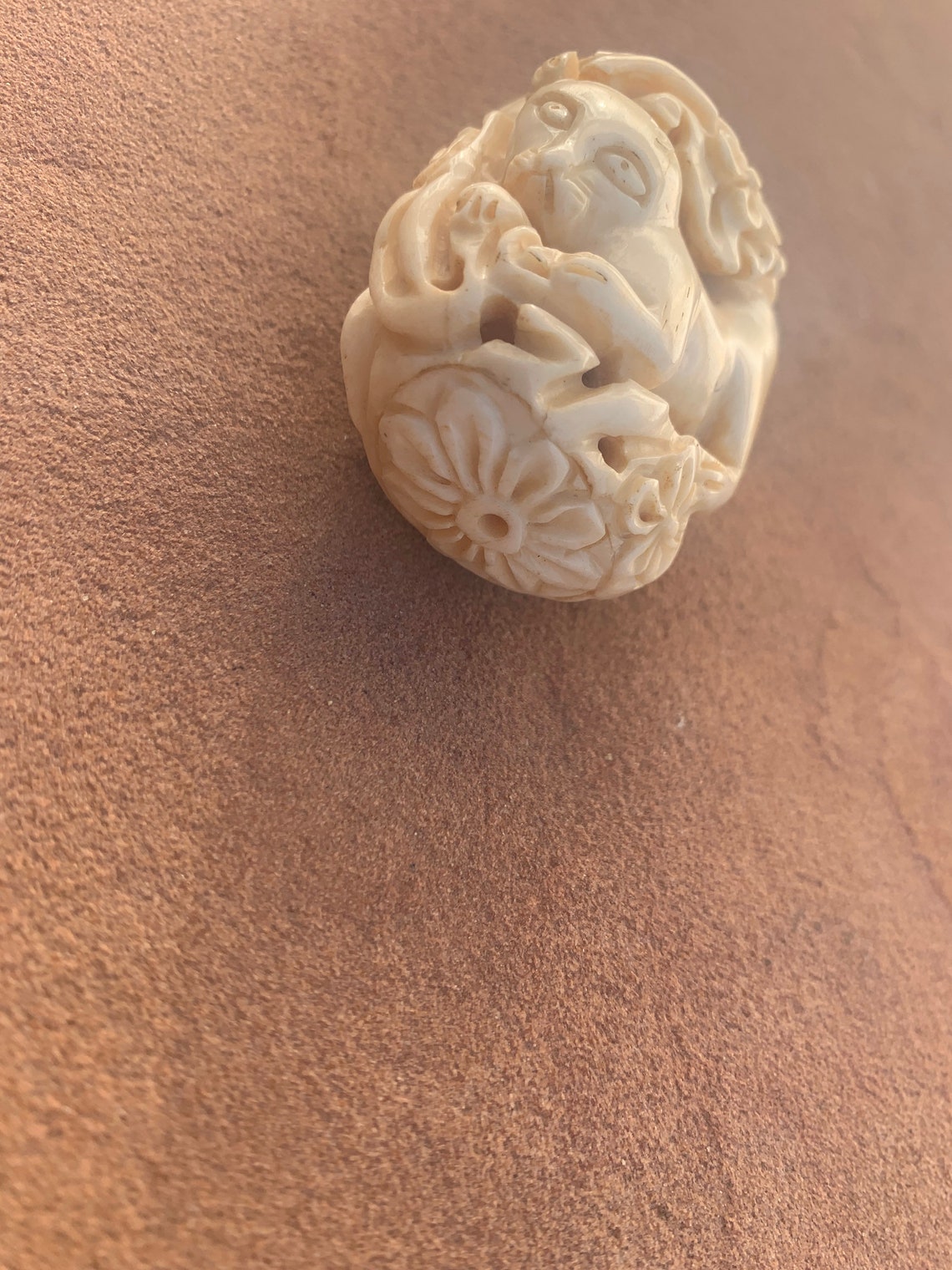 Chinese Bone Horn Hand Carved Tiger Pendant Collectible | Etsy