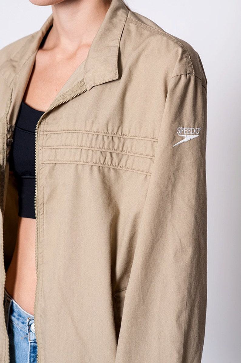 The Vintage Speedo Tan Jacket - Etsy