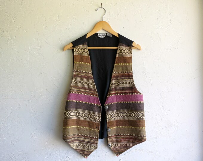 Aztec Ethnic Woven Vest - Etsy