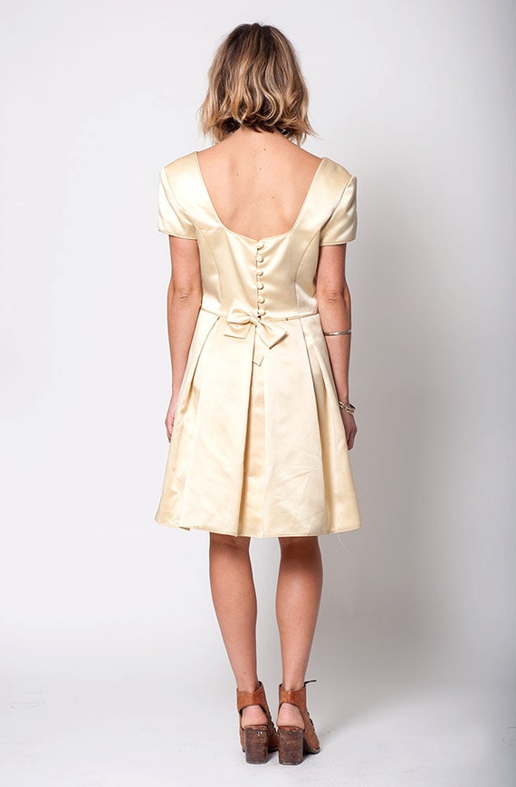 Vintage pastel yellow dress - Gem