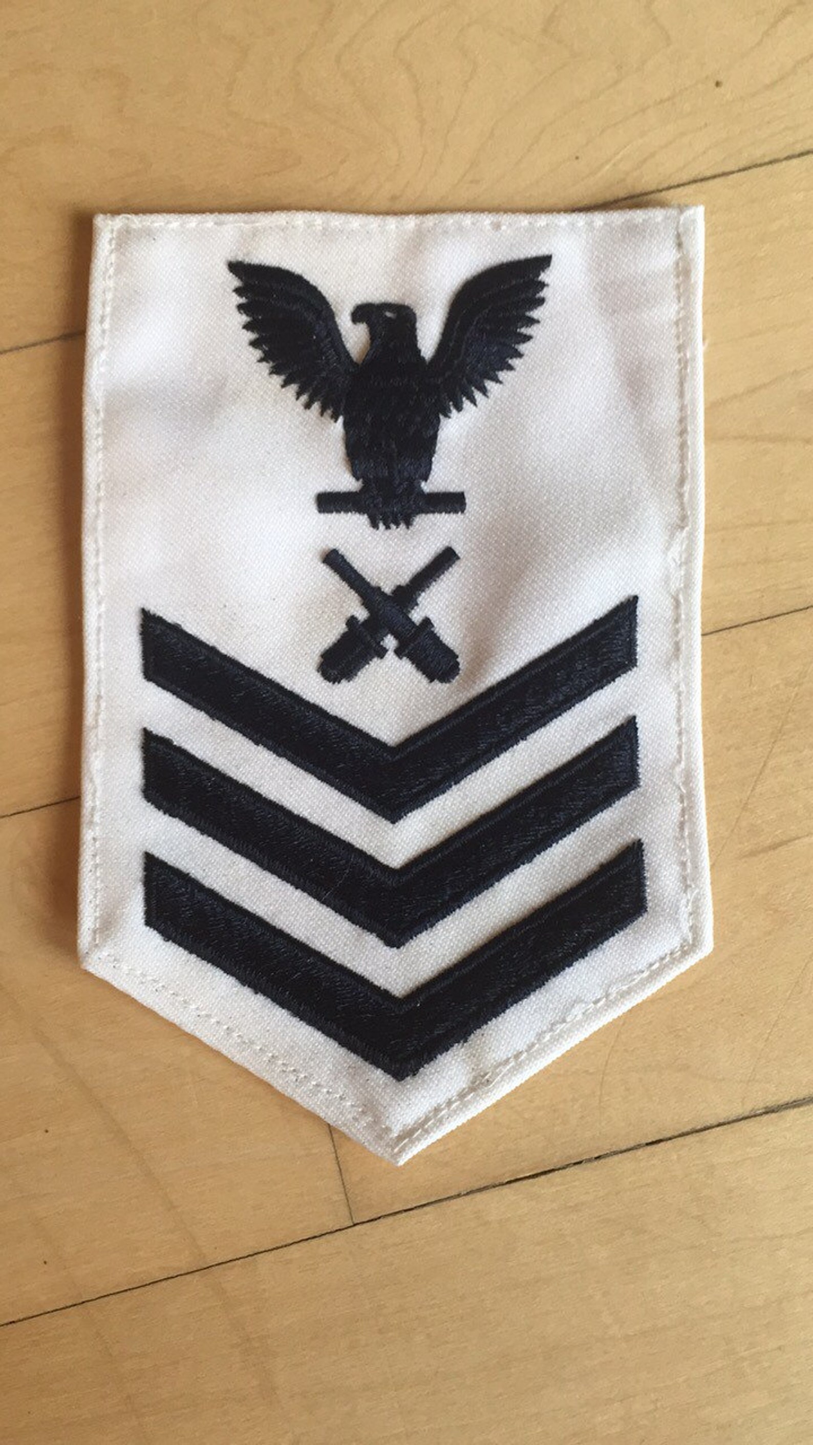 White and Blue US Army Navy Marines Large Vintage Patch - Etsy