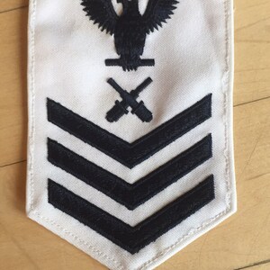 White and Blue US Army Navy Marines Large Vintage Patch - Etsy