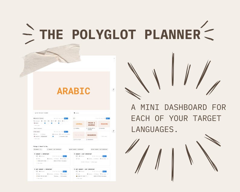 2026 | the Polyglot Planner | Notion Template for Language Learning ...