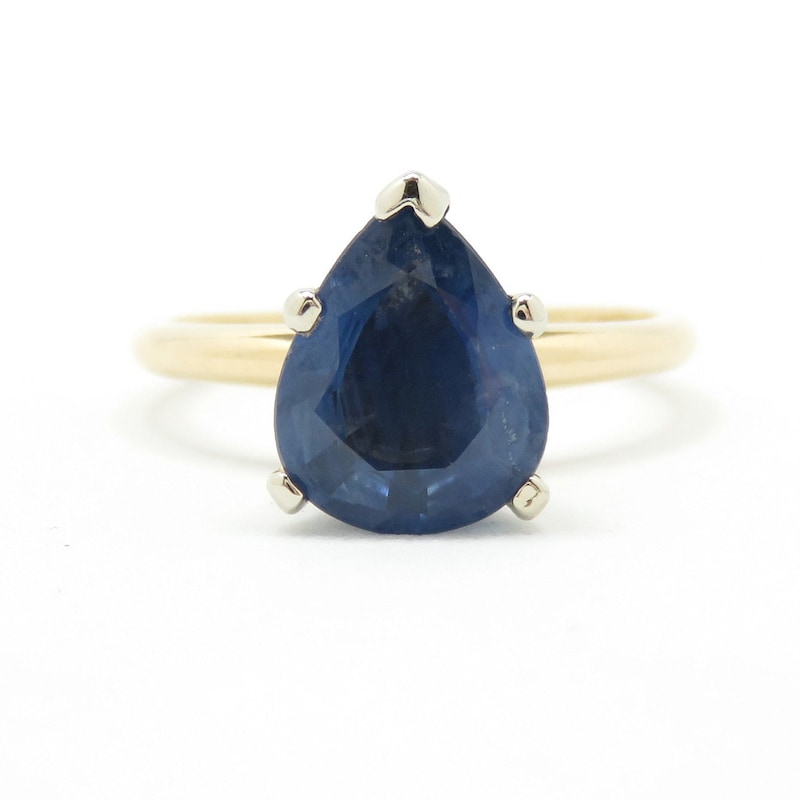 Gold Sapphire Ring - Etsy