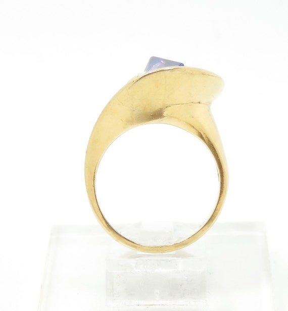 14k Gold Purple Quartz Ring; Crystal Statement Ring; … - Gem