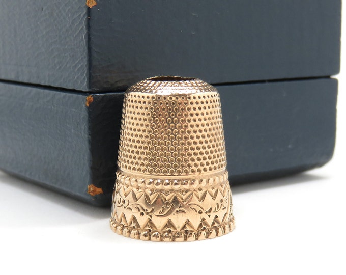Victorian 10k Gold Thimble; Vintage Thimble; Antique Thimble; Antique ...