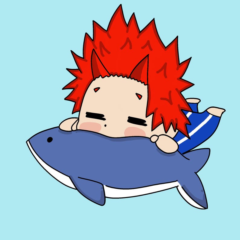 Shark Boy Kirishima MHA Anime Inspired Embroidered Shirt - Etsy