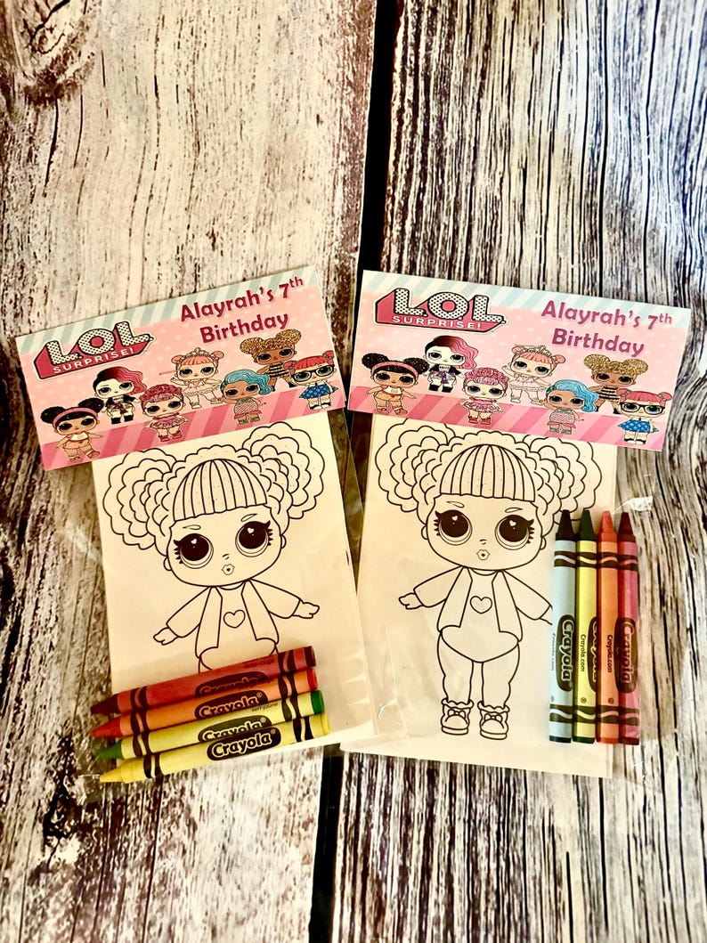 LOL Coloring Activity Packs - Etsy
