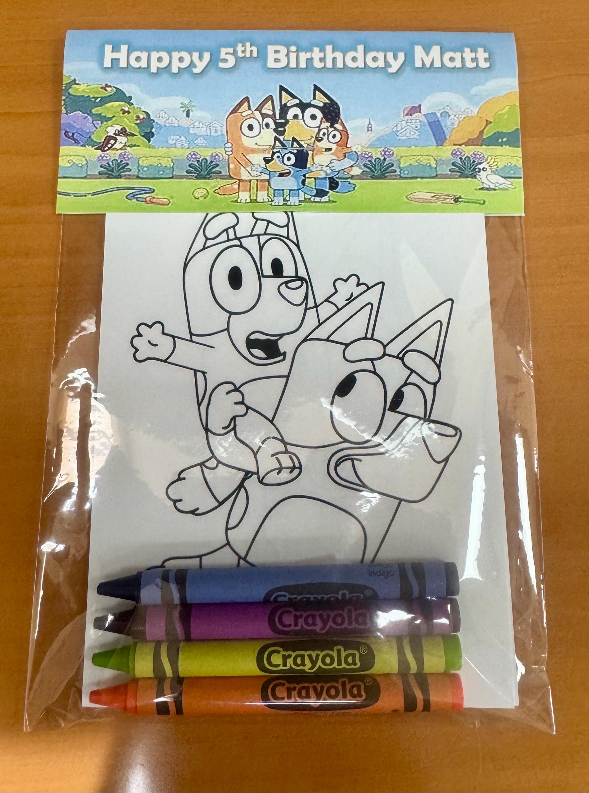 Bluey Coloring Activity Packs - Etsy