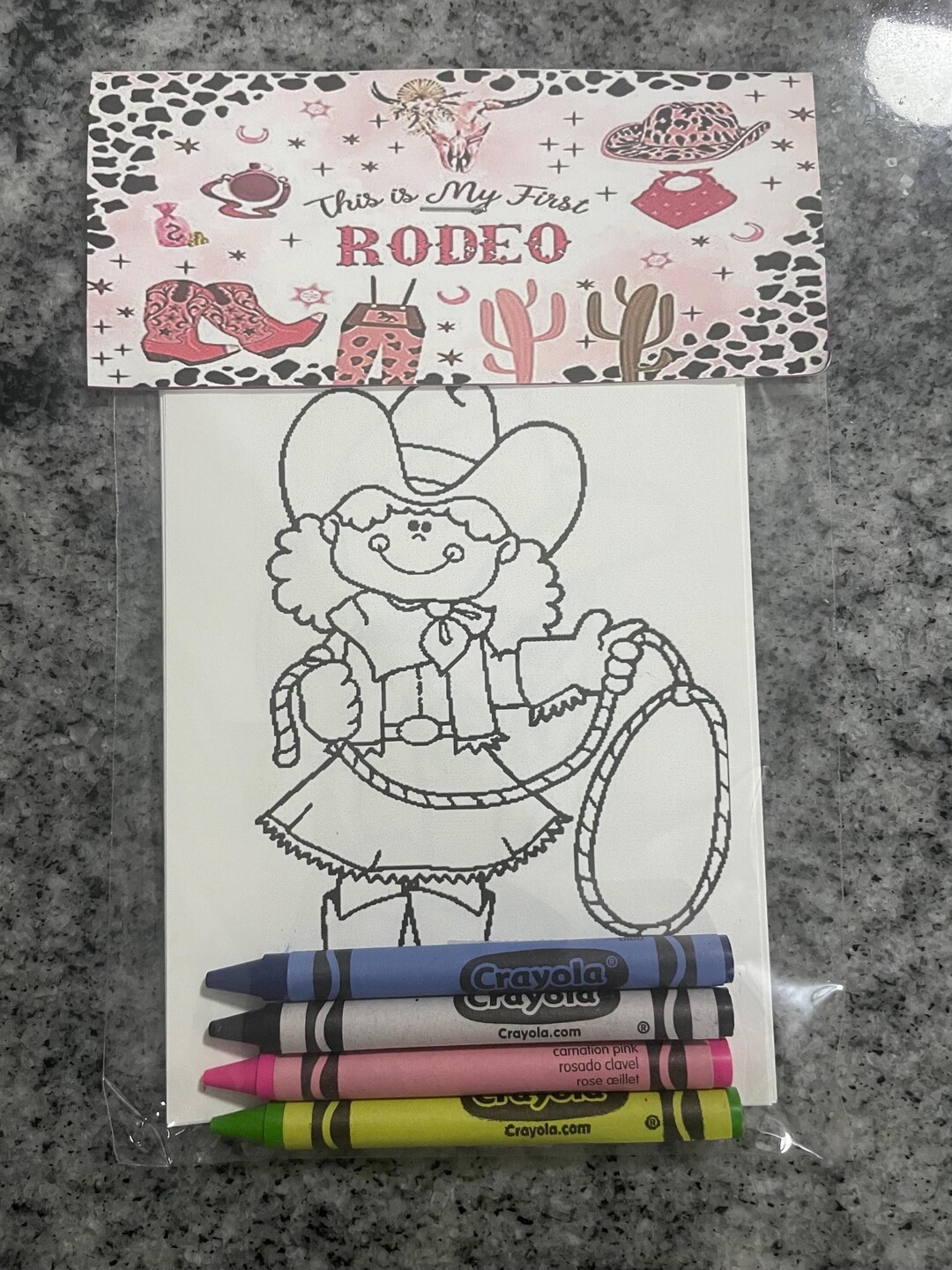 My First Rodeo Coloring Activity Packs - Etsy