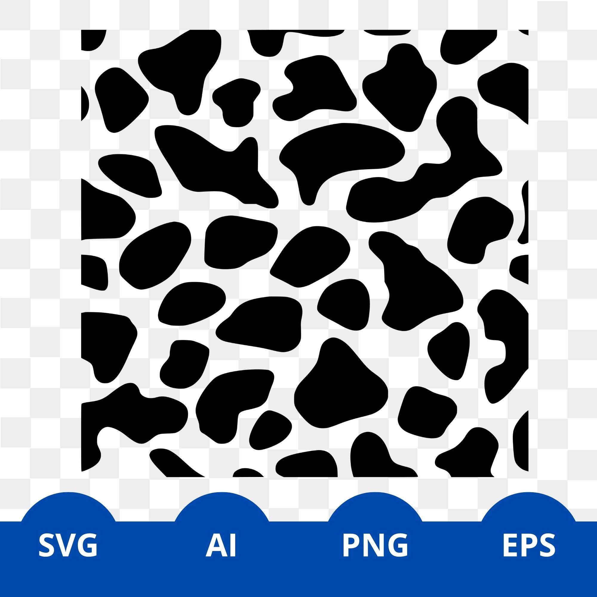 Cow Spots Pattern Svg Cut File, Silhouette, Cricut, Svg Digital File ...