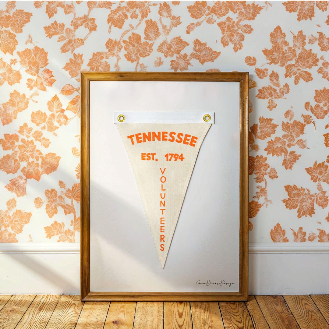 Custom Tennessee University Pennant Flag Unique College Room Wall Art ...