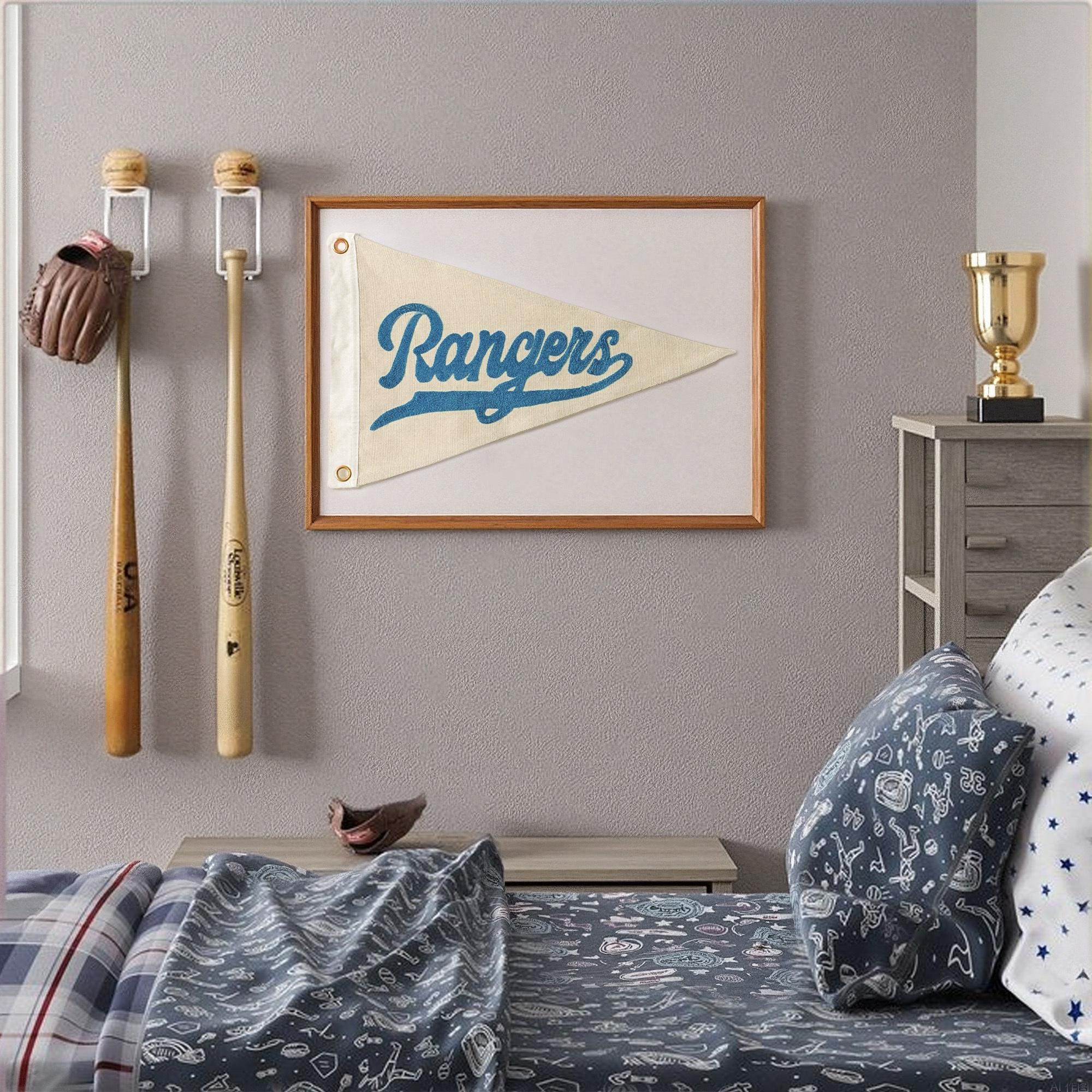 Custom Baseball Team Banner, Baseball Team Flag,boy Nursery Wall Art ...