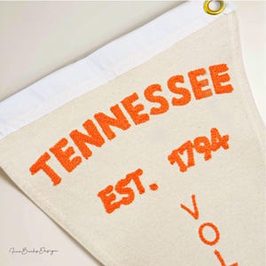 Custom Tennessee University Pennant Flag Unique College Room Wall Art ...