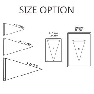 Custom Tennessee University Pennant Flag Unique College Room Wall Art ...