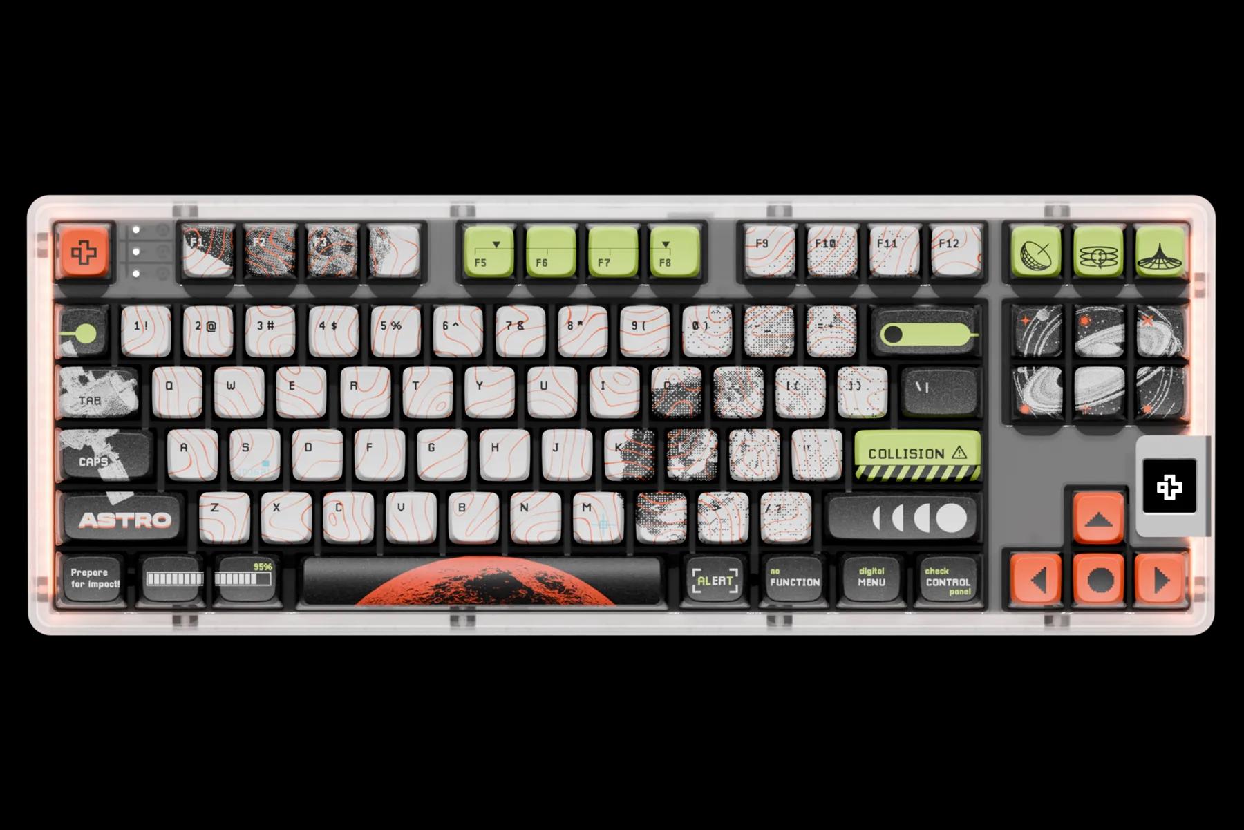 Qwertykey80 Astro Bluetooth Wireless Hotswap RGB QMK/VIA-L Gasket ...