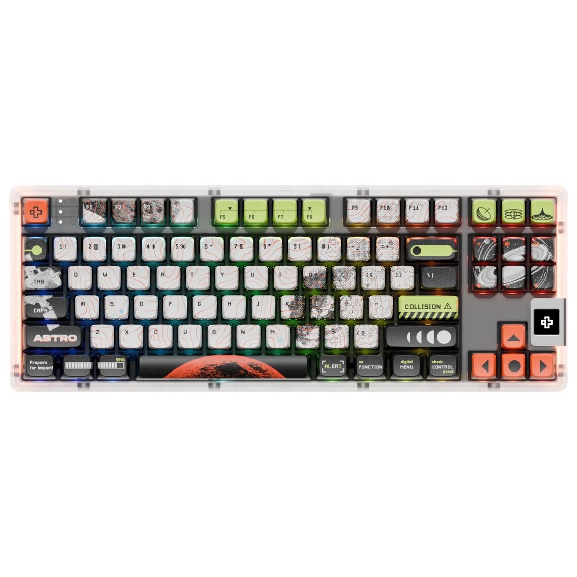 Qwertykey80 Astro Bluetooth Wireless Hotswap RGB QMK/VIA-L Gasket ...
