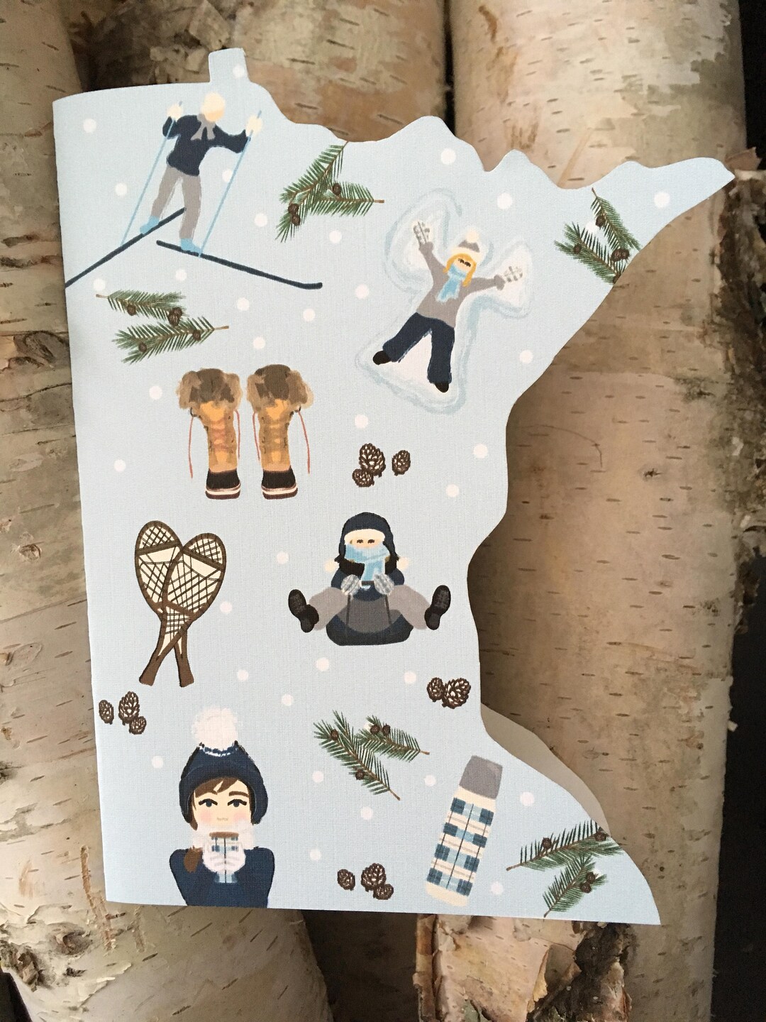 Stationery Gift Set// Minnesota Winter Card Pack // 10 Cards Winter ...