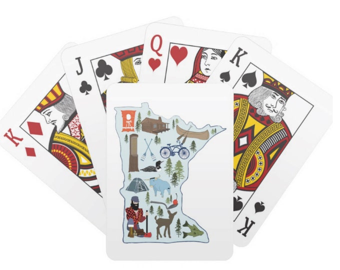 Minnesota Playing Cards / Paul Bunyan Itasca Loon - Etsy