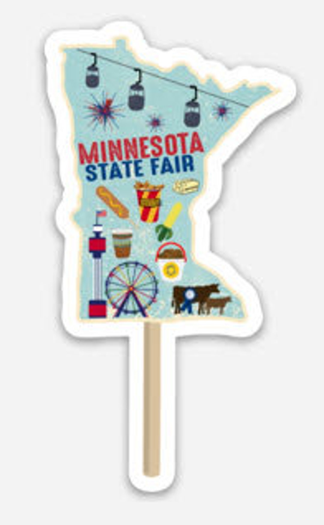 Minnesota State Fair Sticker on a Stick Decal - Etsy