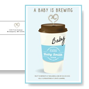 Holiday Invitation // Coffee Cup Invite // Holiday Party Invite ...