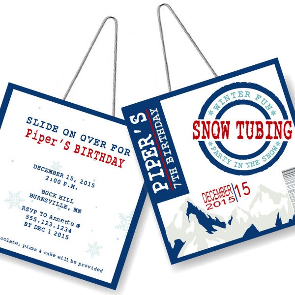 Ski Invitations - Etsy