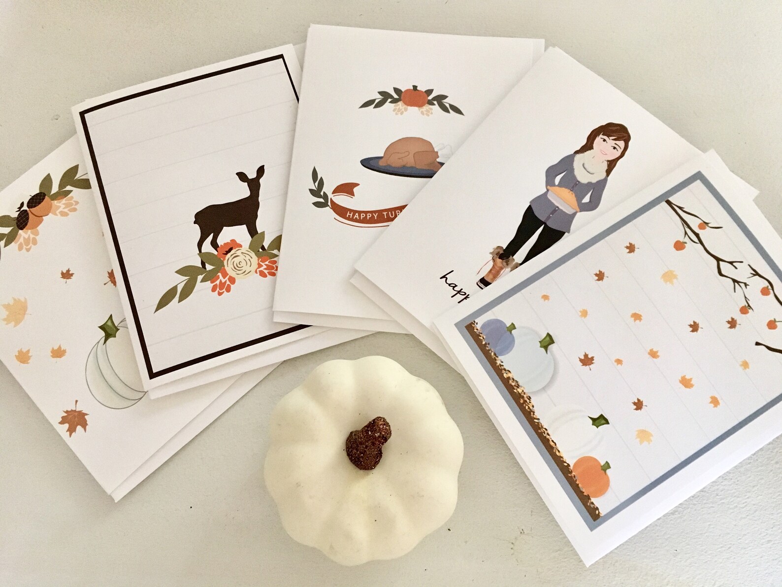 Thanksgiving Card Pack - Etsy
