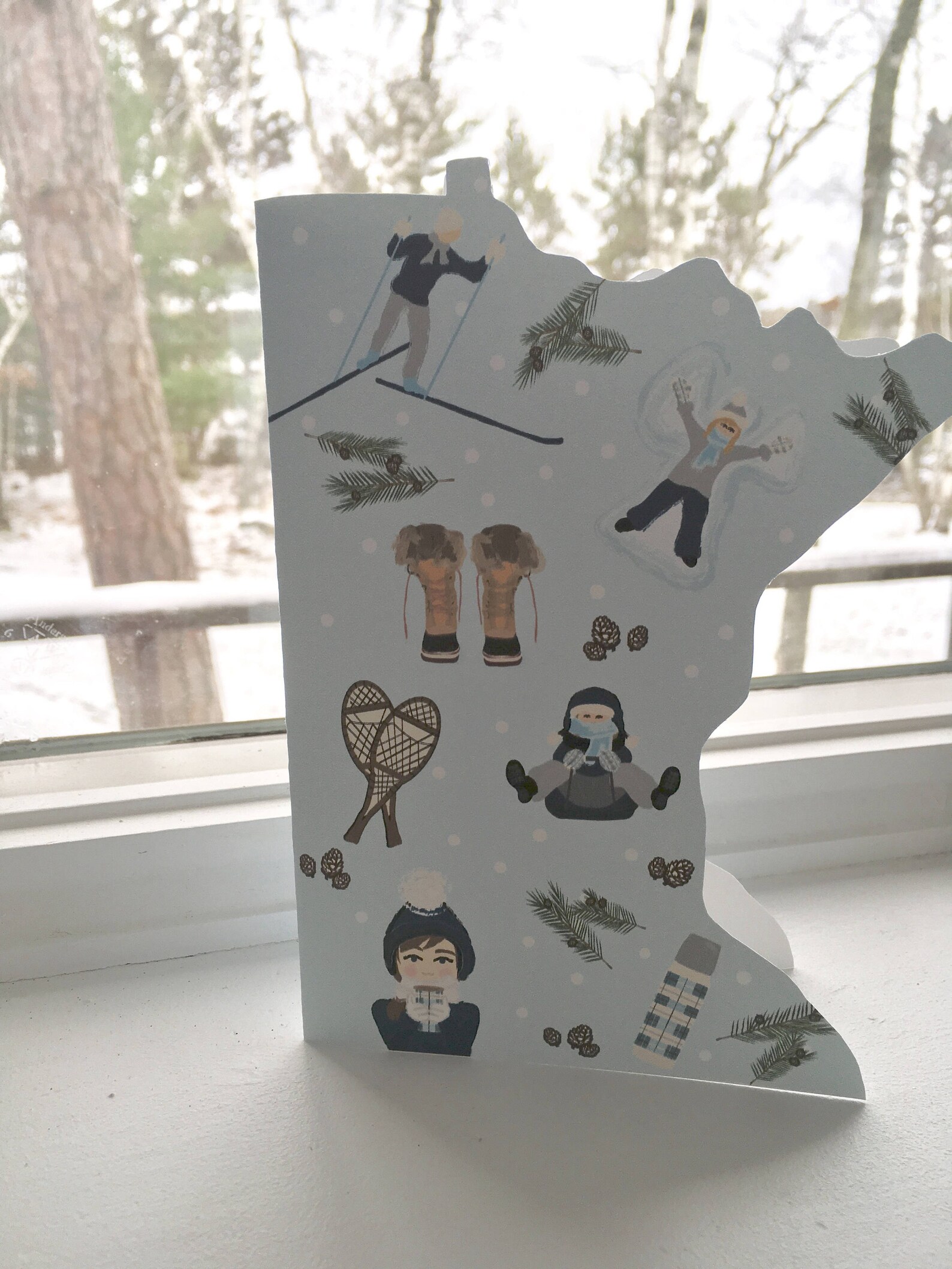 Stationery Gift Set// Minnesota Winter Card Pack // 10 Cards Winter ...
