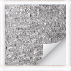 Slate Effect Tile Stickers Grey Tiles Removable Tile Decals Peel and ...