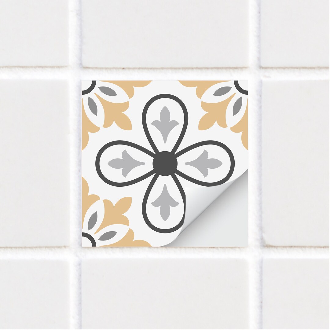 Vintage Tile Stickers Victorian Home Décor Removable Tile Decals Peel ...