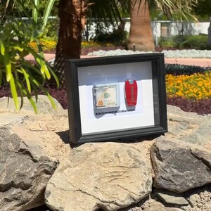 Ferrari, Porsche, BMW Key and Money Framed Decoration - With Your ...