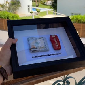 Ferrari, Porsche, BMW Key and Money Framed Decoration - With Your ...