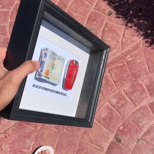 Ferrari, Porsche, BMW Key and Money Framed Decoration - With Your ...