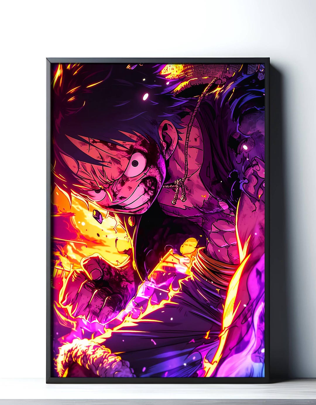 Monkey D. Luffy | Luffy | One Piece | Manga Art Print | Anime | Manga ...