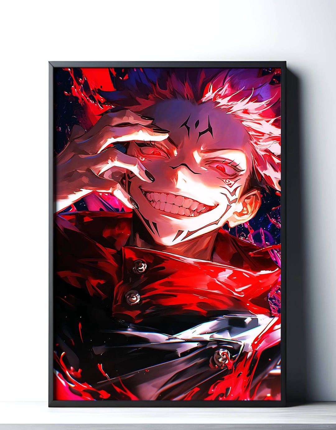 Ryomen Sukuna Jujutsu Kaisen Anime Poster Manga Art Print Anime Fan ART ...
