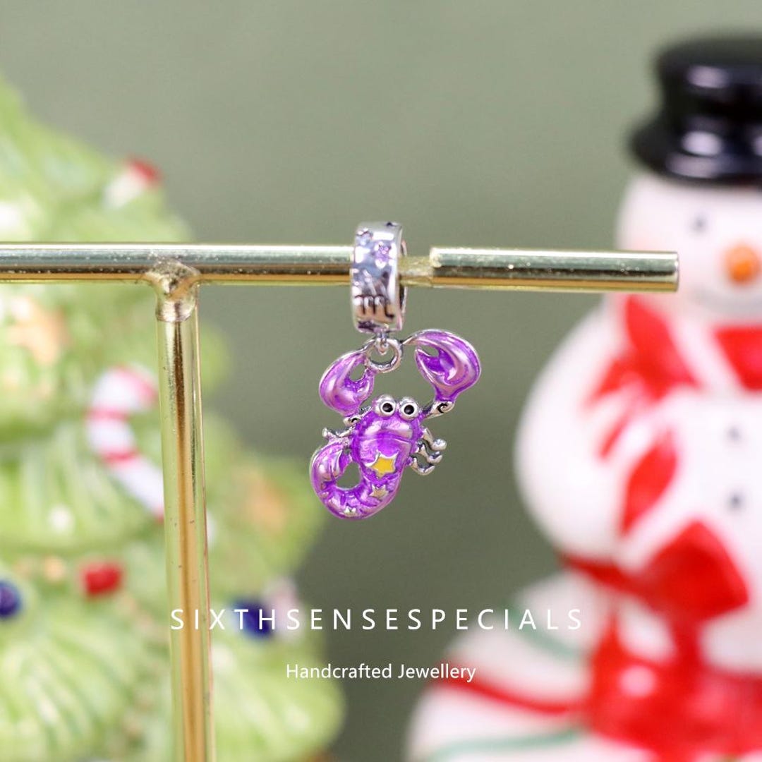 Pandora Style Glow in the Dark Scorpio Zodiac Pendant Diy 925 Sterling ...