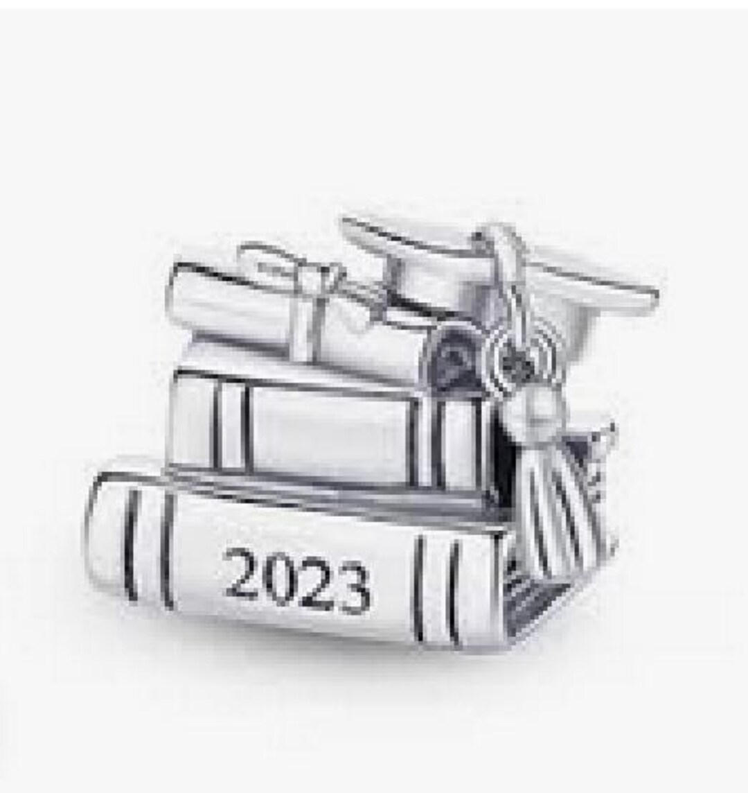Pandora Graduation Charm Books Hat Sterling Silver Gift - Etsy