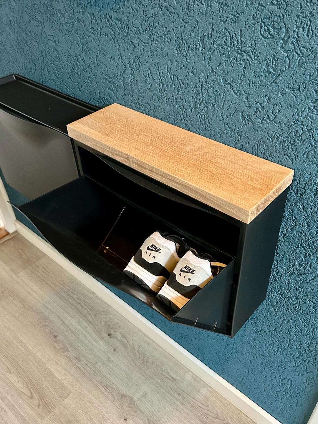 Wooden Oak Shelf for Shoe Cabinet Trones - Oak Finger Joint - Ikea Hack ...