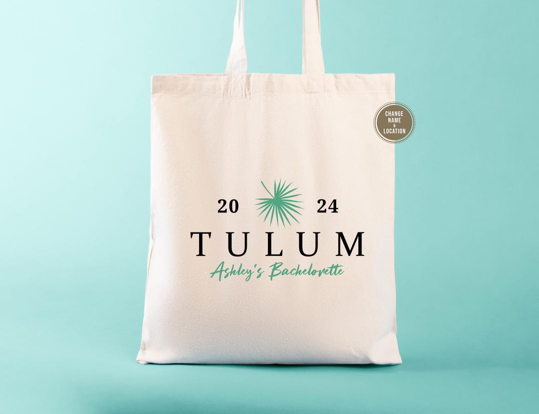 Tulum Wedding Tote Bag | Mexico Destination Wedding Tote Bags for ...